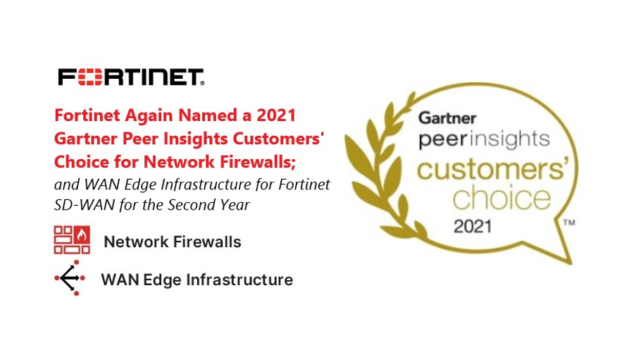 ฟอร์ติเน็ตคว้ารางวัล 2021 Gartner Peer Insights ด้าน Network Firewalls ...