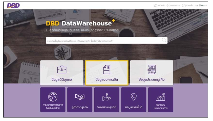 วิธีเช็คข้อมูลบริษัท DBD DataWarehouse+ ตรวจสอบรายได้-งบการเงิน