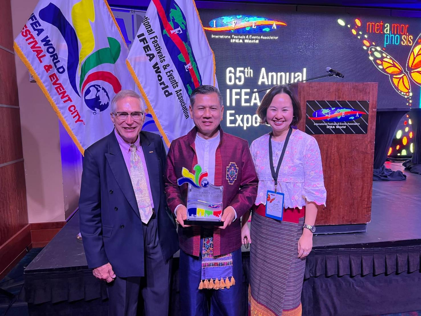 เชียงใหม่คว้ารางวัลเมืองเทศกาลโลกจาก IFEA