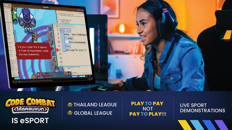 Code Combat (SEA) ทุ่ม 100 ล้าน ดึงแพลตฟอร์มเกม “Code Combat” สร้าง ...