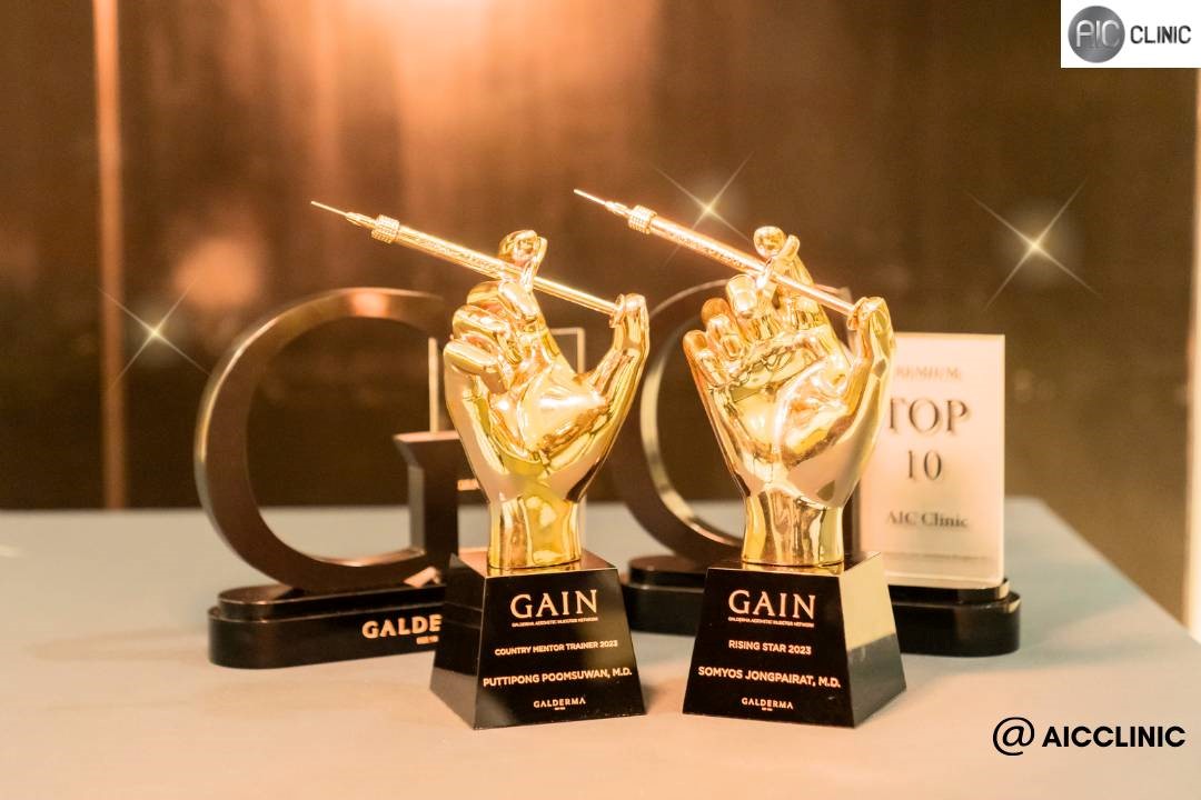 AIC Clinic คว้า 4 รางวัล คลินิกต้นแบบฟิลเลอร์ของเมืองไทย จากเวทีงาน กัลเดอร์ม่า ประจำปี 2023