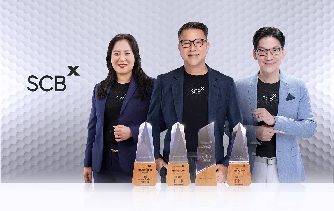 SCBX คว้า 4 รางวัลความเป็นเลิศระดับภูมิภาคเอเชีย ตอกย้ำยุทธศาสตร์ “ยานแม่”
