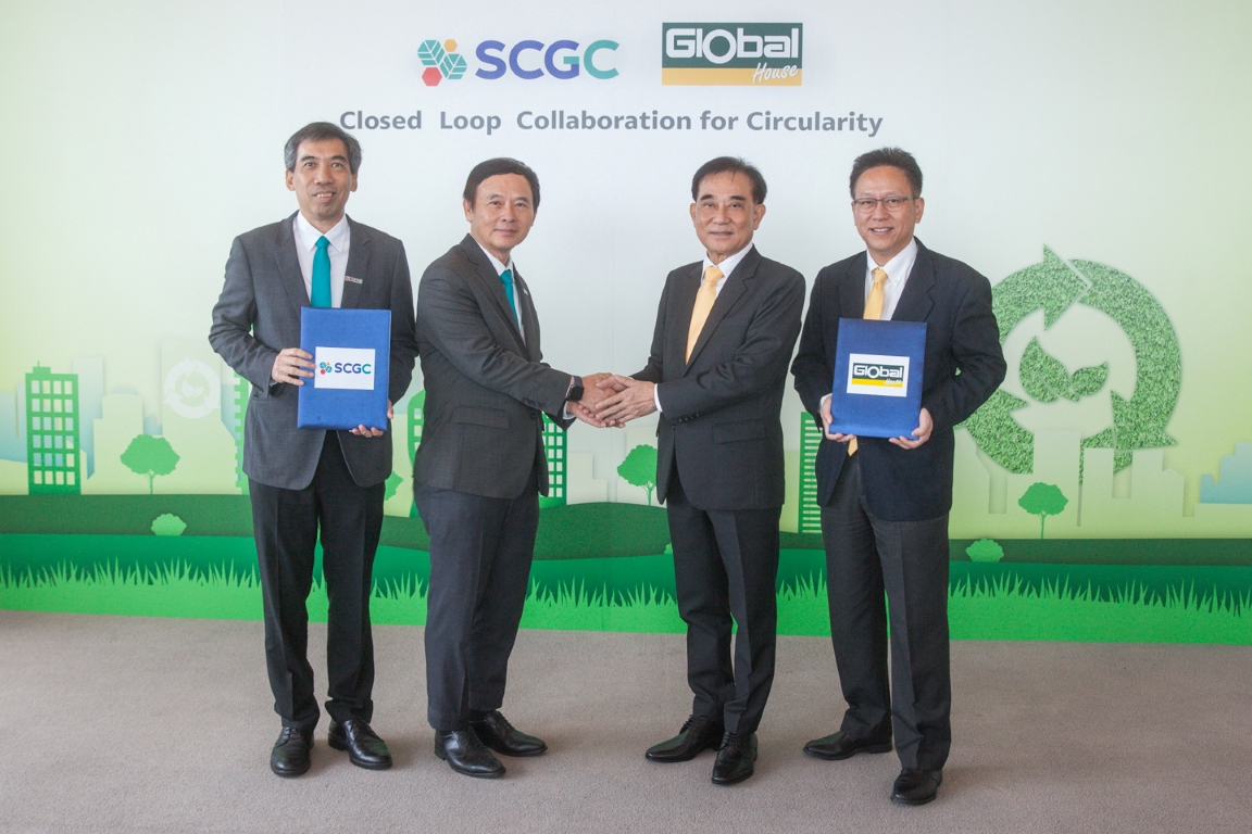 SCGC จับมือ Global House เดินหน้ารีไซเคิลแบบ Closed Loop