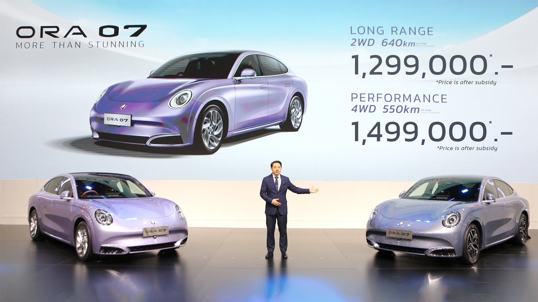 ORA 07 สปอร์ตคูเป้ EV สมรรถนะสูงราคาเริ่มต้น 1.29 ล้านบาท