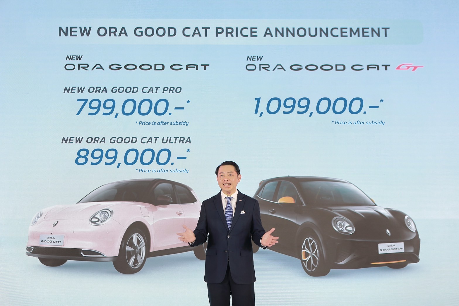 ORA Good Cat ผลิตในไทยแบตฯเล็กลง ขายถูกกว่าเดิมเกือบ 2 แสนบาท
