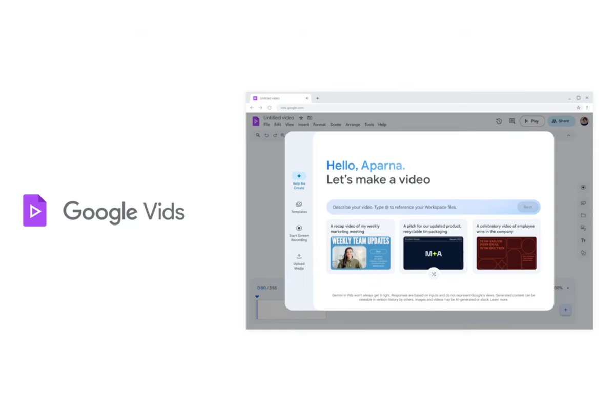 รู้จัก “Google Vids” AI สร้างวิดีโอน้องใหม่ จากขุมพลัง Gemini