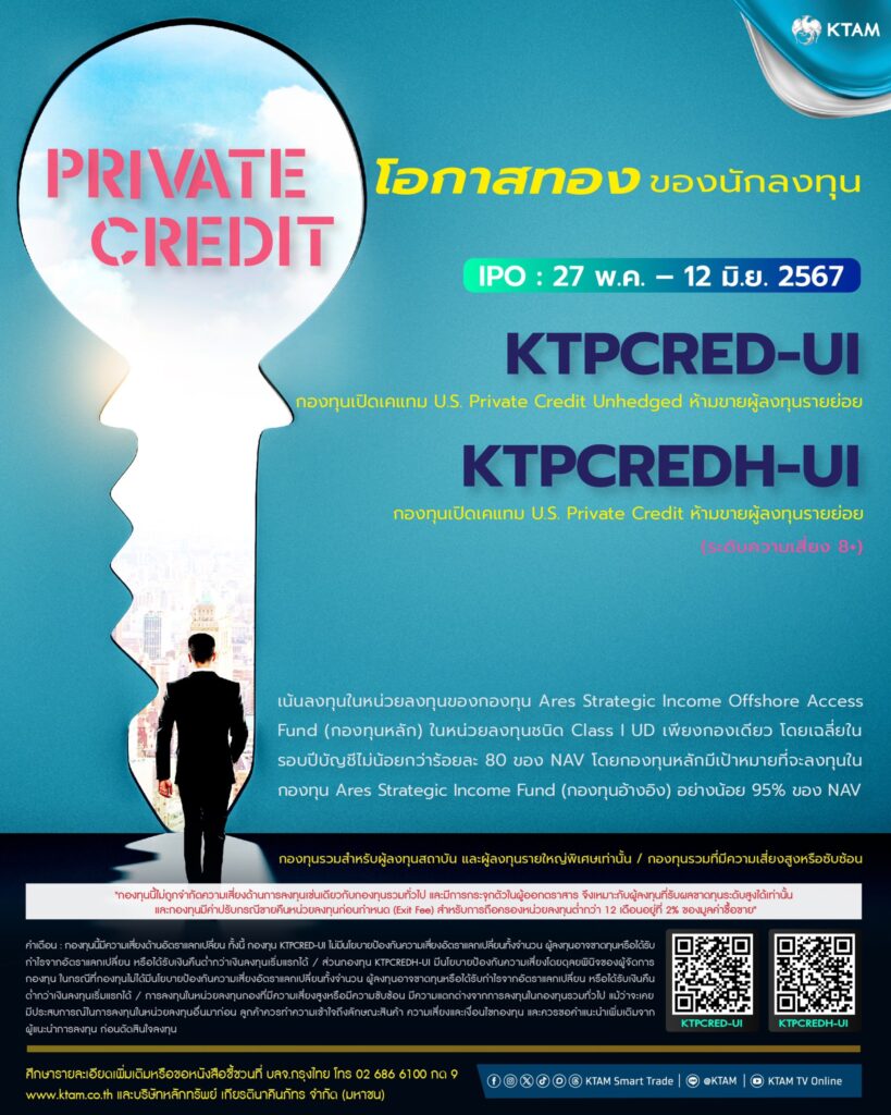 KTAM จับมือ KKPS เปิดขาย 2 กองทุนใหม่ เริ่ม 27 พ.ค.-12 มิ.ย.นี้