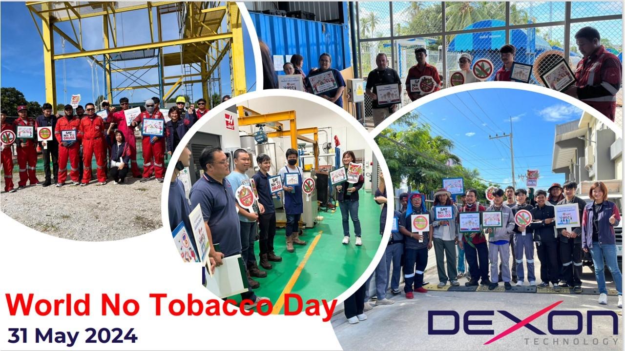 DEXON ร่วมรณรงค์ วันงดสูบบุหรี่โลก 2567