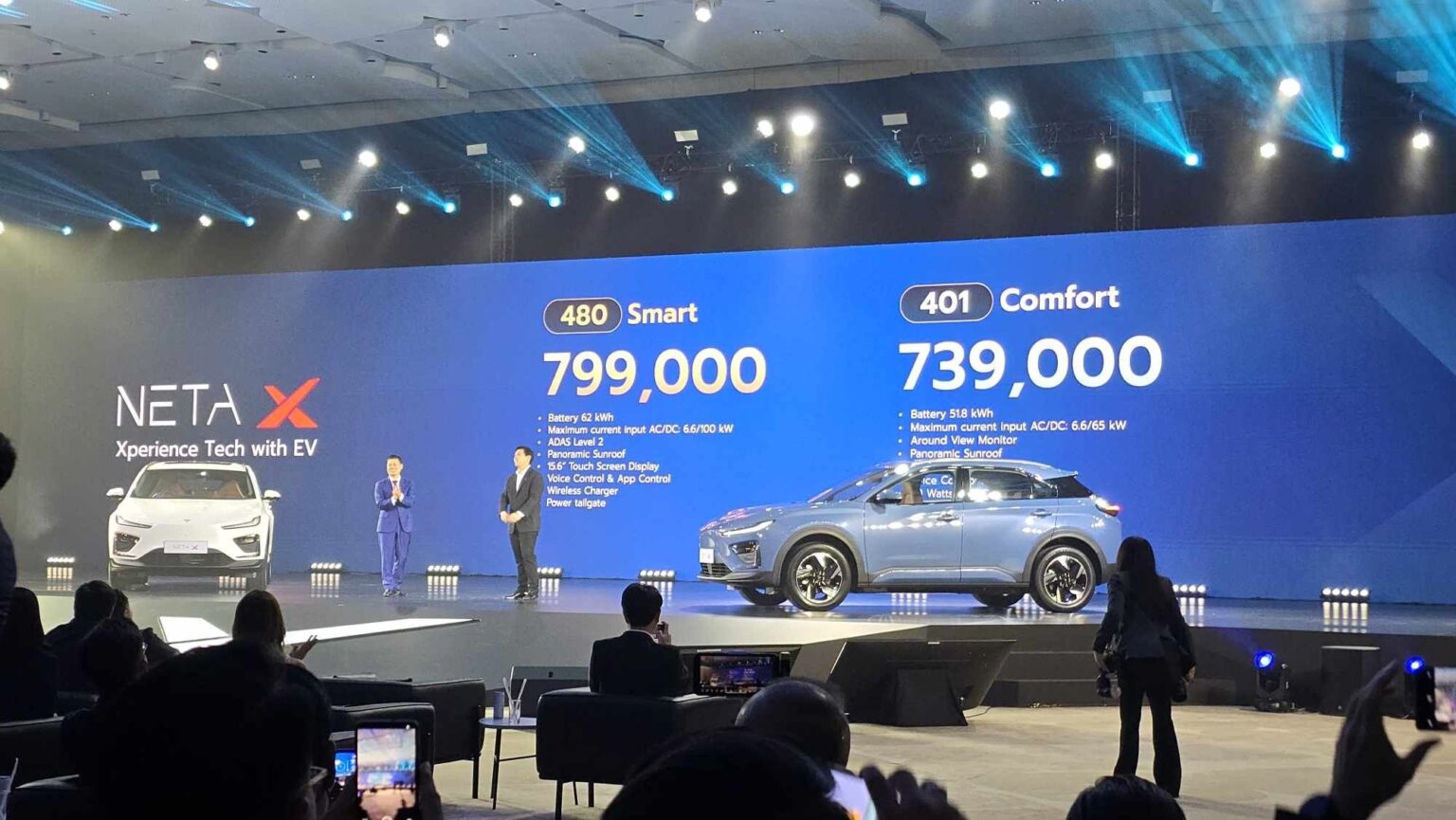 เนต้า เคาะราคา NETA X เริ่มต้น 7.39 แสนบาท