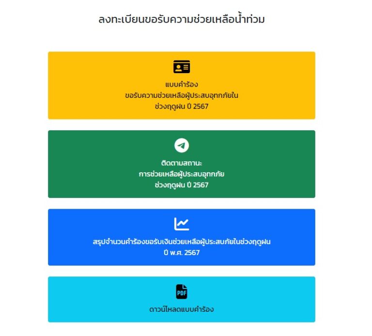 สถานะเงินเยียวยาน้ำท่วม 2567 https://flood67.disaster.go.th เช็กที่นี่