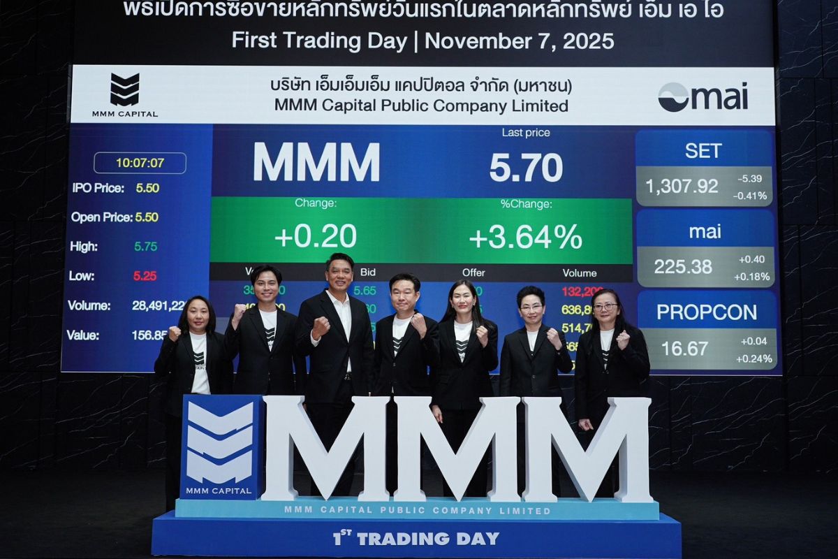 MMM ย้ายจาก LiVEx สู่ mai เทรดวันแรกที่ 5.50 บาท เท่าราคา PO